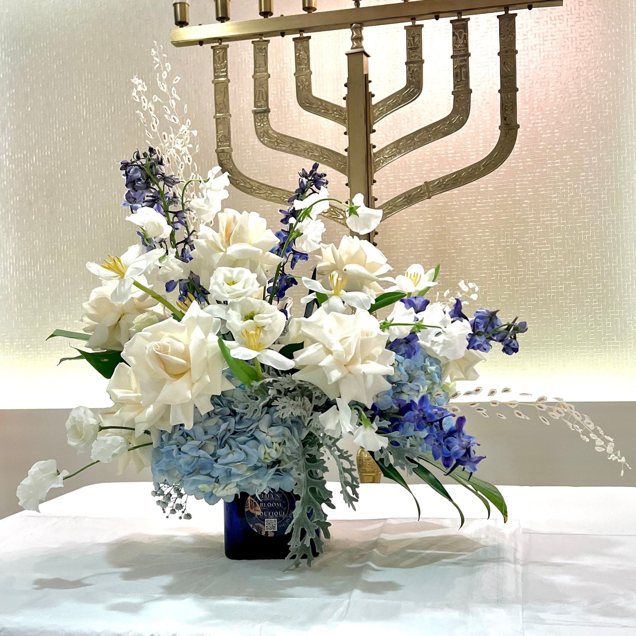 Celebrating Shabbat and Hannukah with Beautiful Flowers – Lily's Bloom ...