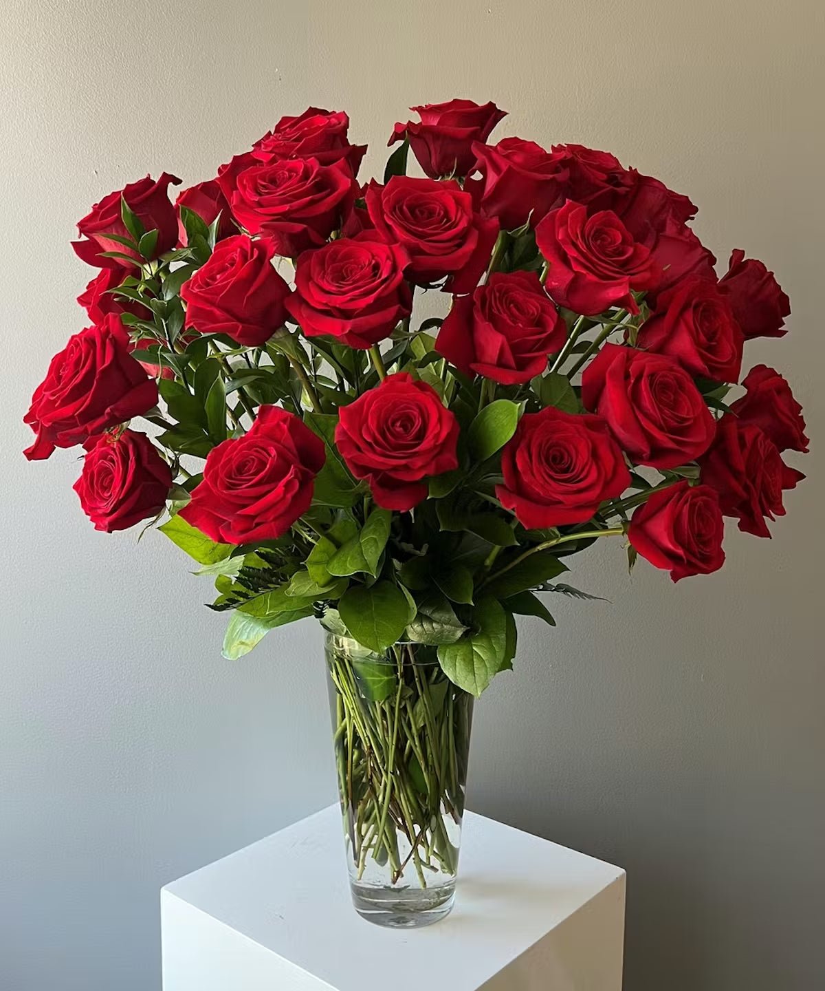 Red Roses in a Vase | Same-Day Delivery | Lily's Bloom Boutique